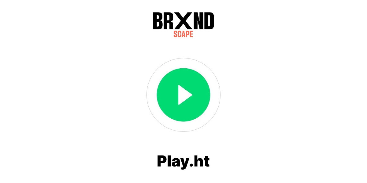 Play.ht | BrXnd.ai Landscape